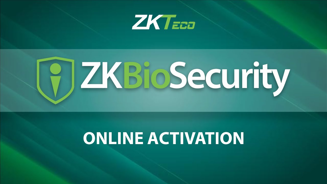 ZKBioSecurity: Online Activation - YouTube
