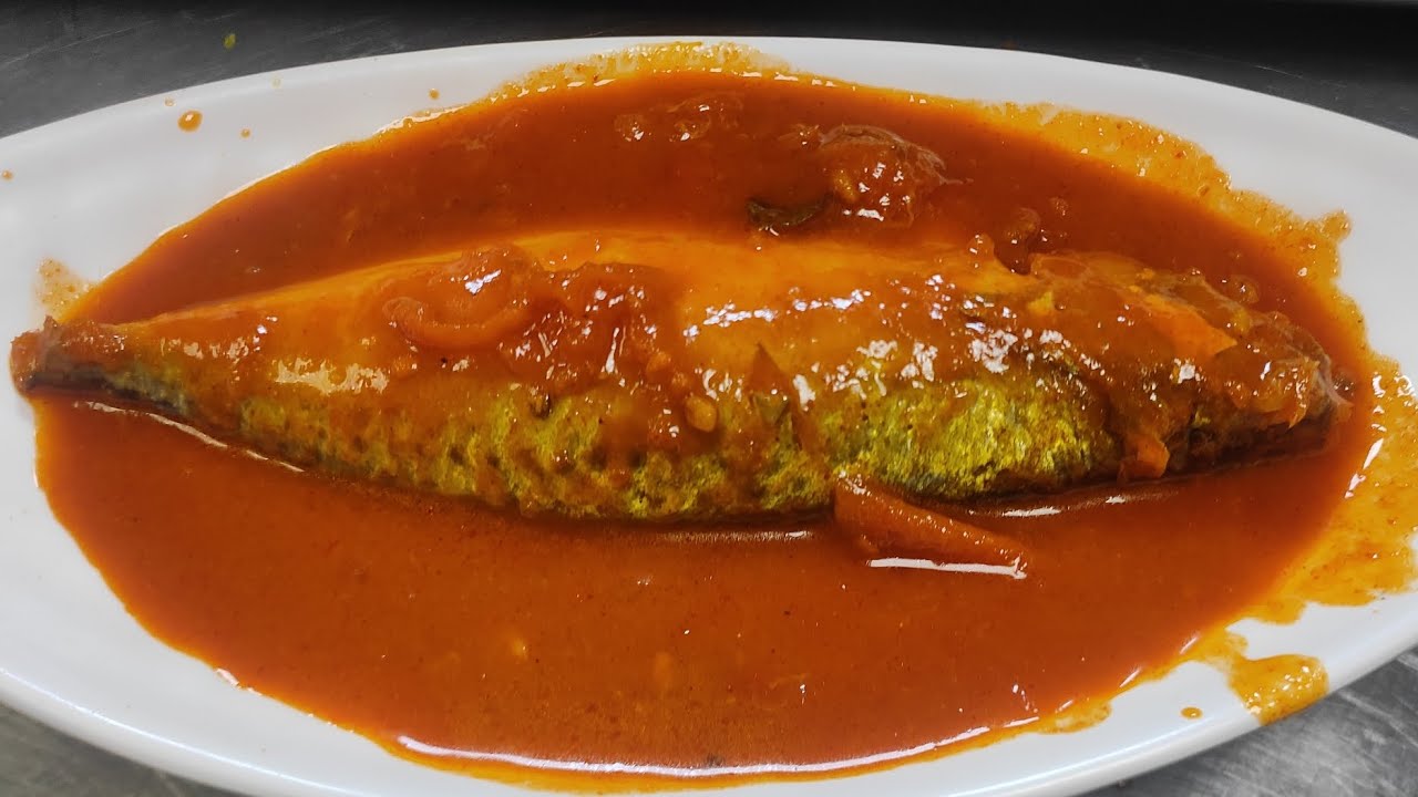 foodvlog.Nadan Fish Curry....Ayala curry...fish mulakittathu..#fish# ...