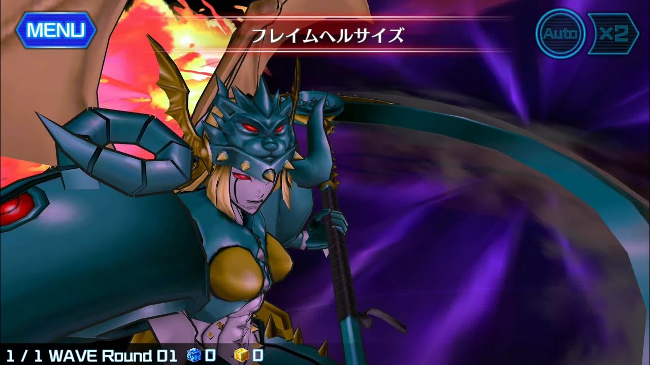 Digimon Linkz Event「獄炎審判」Prison Fire Judgment(Ophanimon Falldown Mode ...