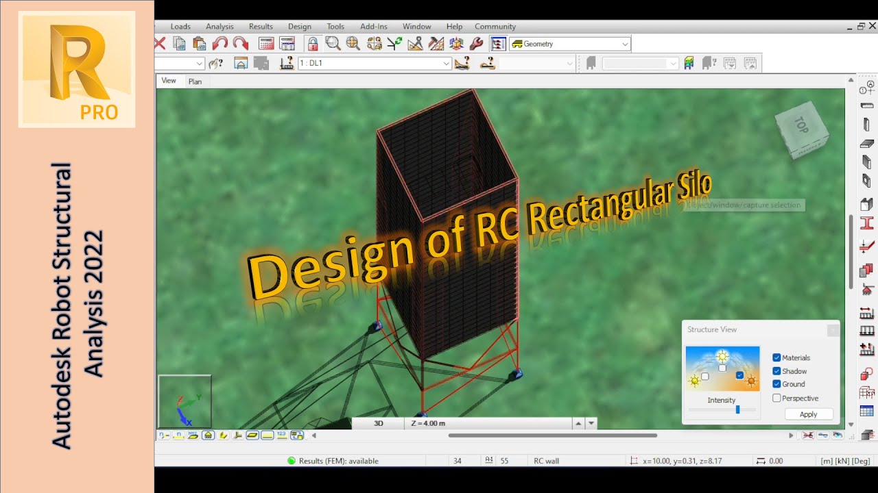 Modeling Silos (Circular and Rectangular) in Autodesk Robot | Part 4: RC Design - YouTube