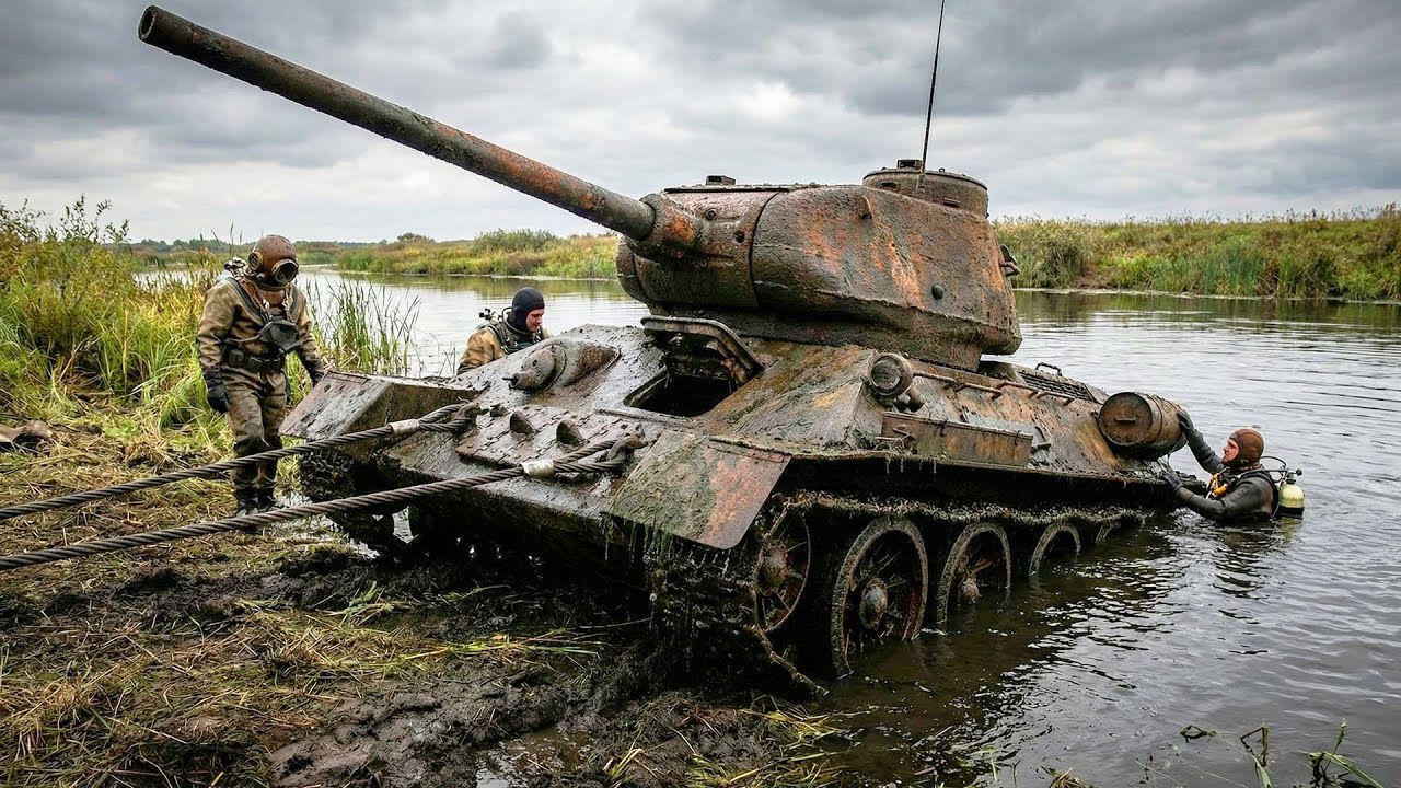 WW2 Tank Found UNDERWATER After 80 YEARS and Brought Back to Life - YouTube