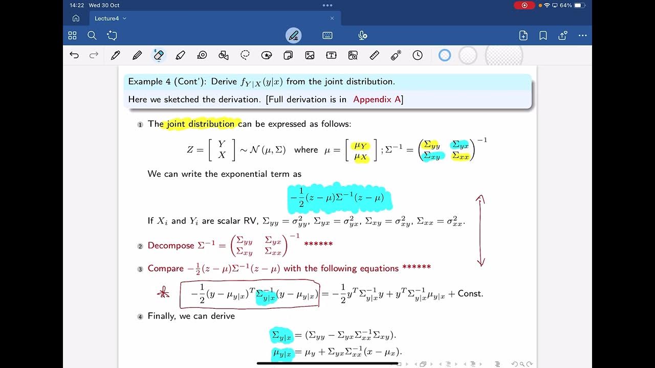 Estimation-2102523-Lecture-4-3 Conditional MLE -Gaussian - YouTube