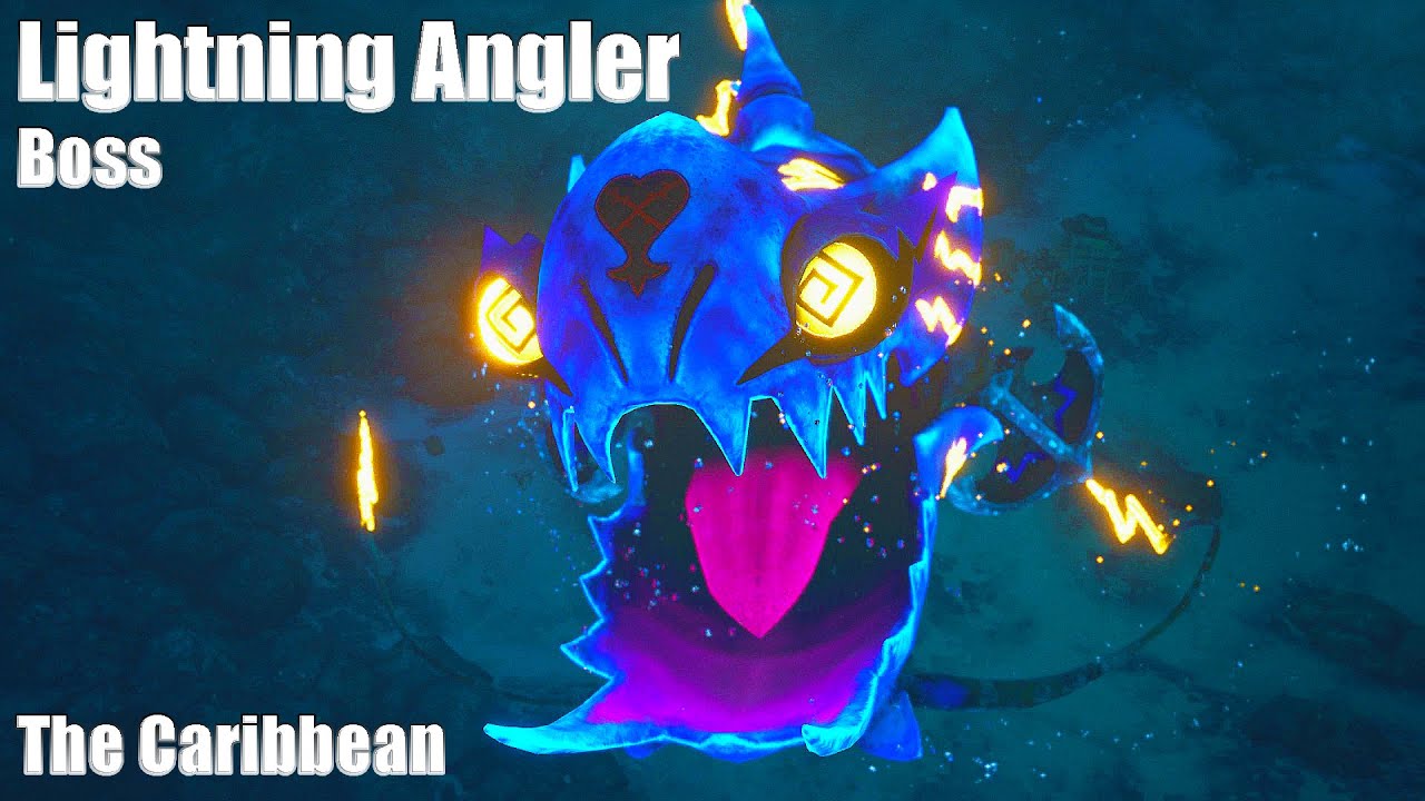 Kingdom Hearts III Lightning Angler Boss (The Caribbean) - YouTube