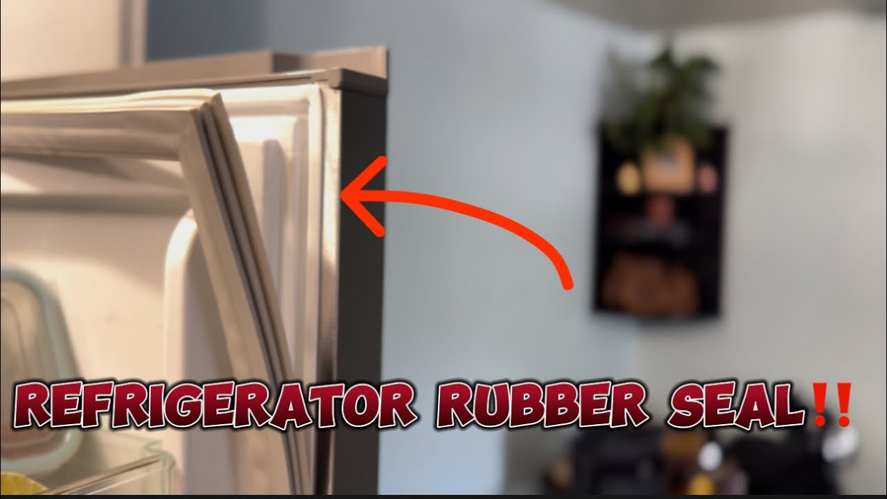 How to fix or replace a refrigerator door rubber seal! - YouTube