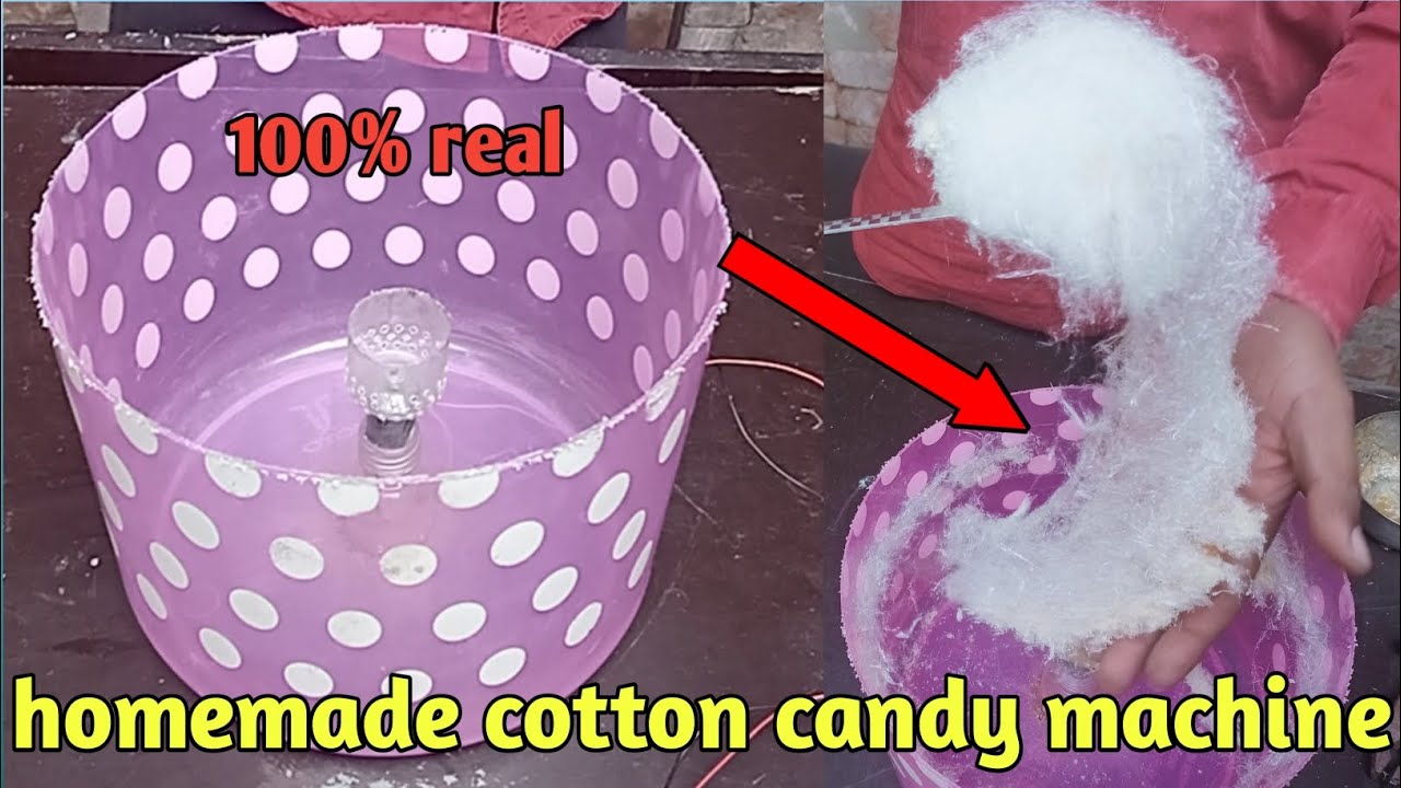 Homemade Cotton Candy Machine || Cotton Candy Machine Diy ...