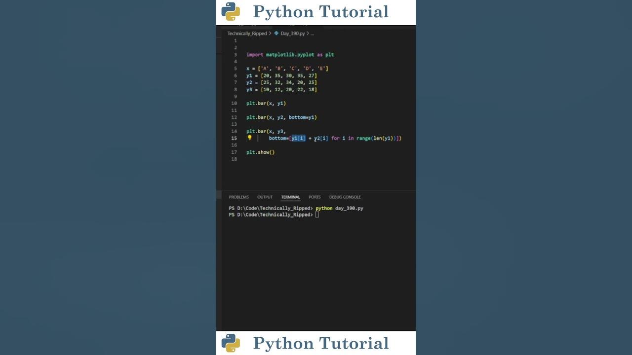 Stacking Bar Charts with Multiple Data Sets | Python Tutorial - YouTube