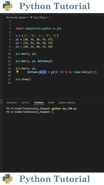 Creating Multi-Stacked Bar Charts With Matplotlib | Python Tutorial - YouTube