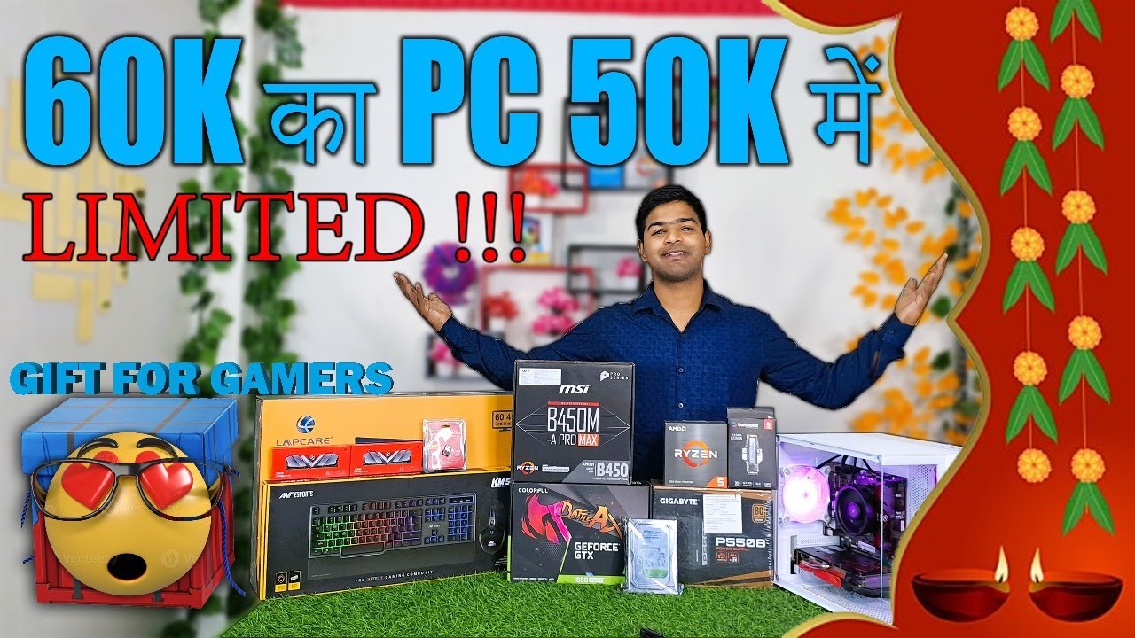 Rs 50000 Gaming PC Build | Ryzen 5500 FULL SETUP [Gaming PC] #pcbuild # ...