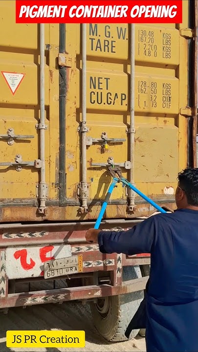 Pigment Container Opening in Saudi Arabia @JSPRCreation #ksa #drivers #container #pigment # ...