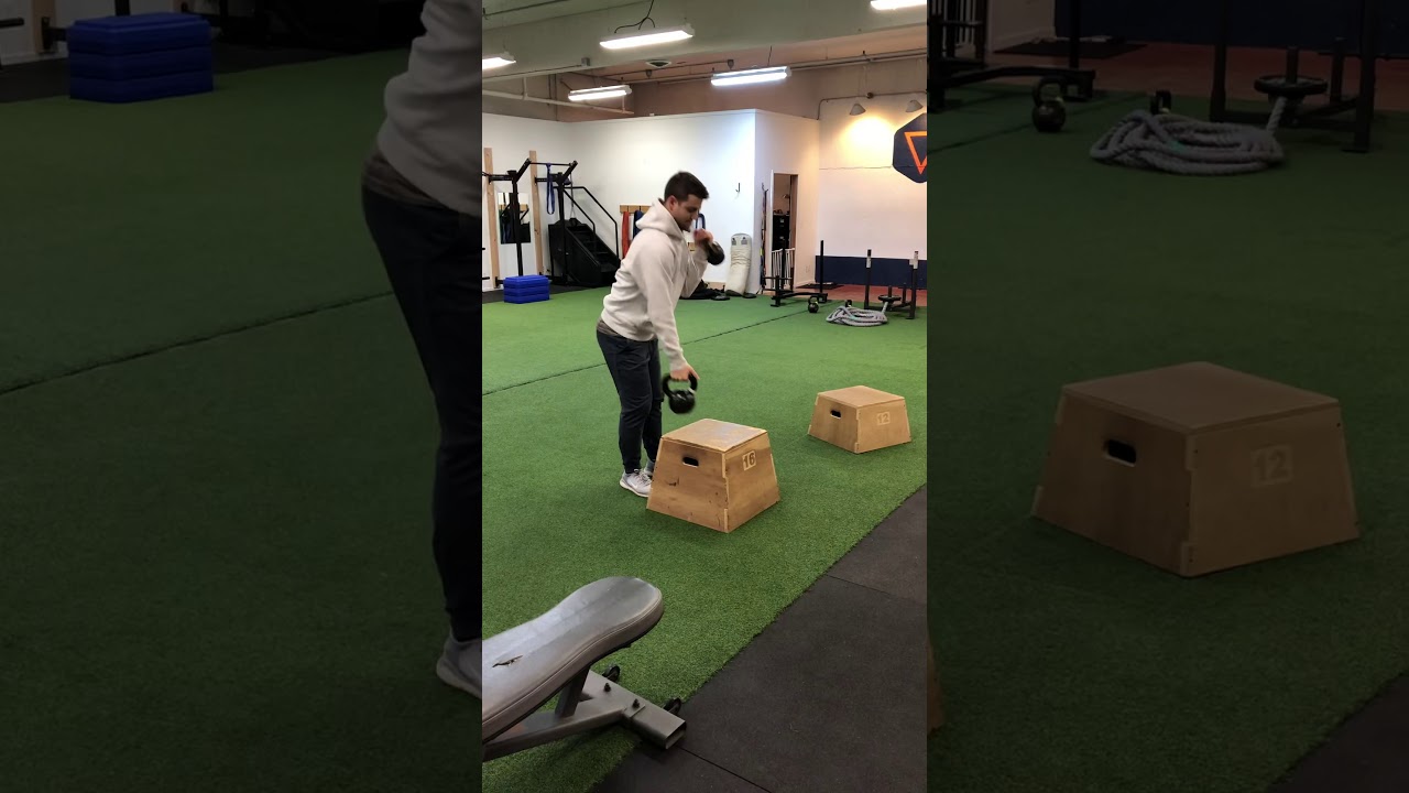 Uneven KB Step-Ups - YouTube