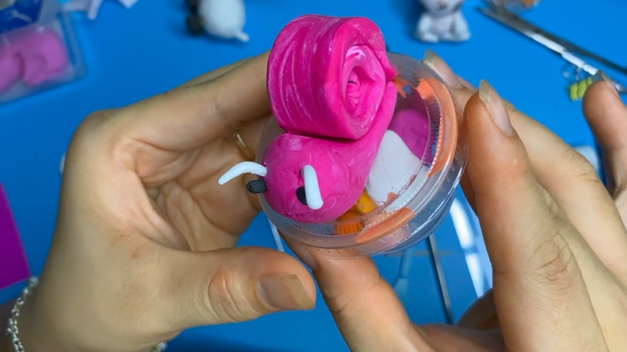 How to make Snail clay modelling 🐌 Polymer clay Snail | Snail making # ...