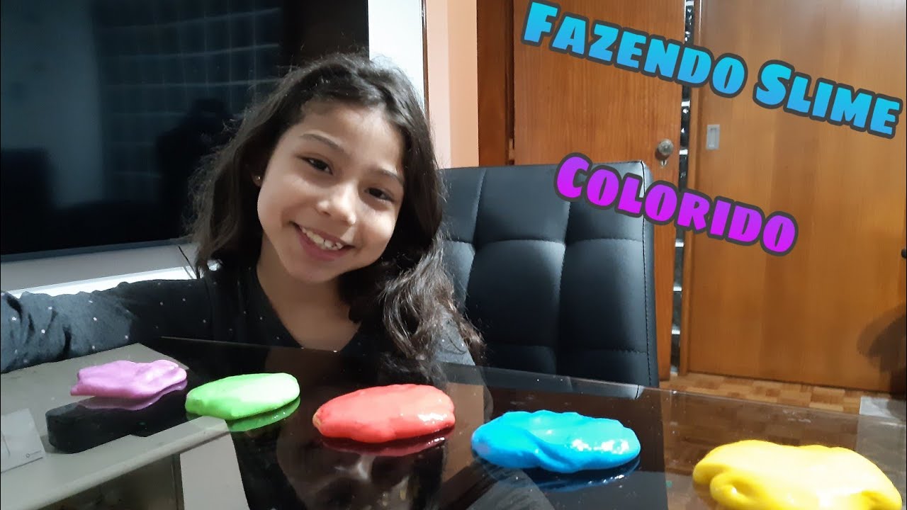 Slime de cinco cores. - YouTube