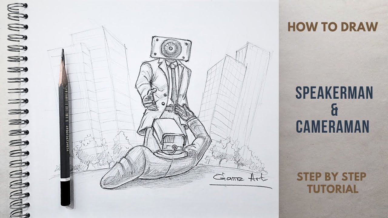 How to draw Speakerman and Cameraman - YouTube