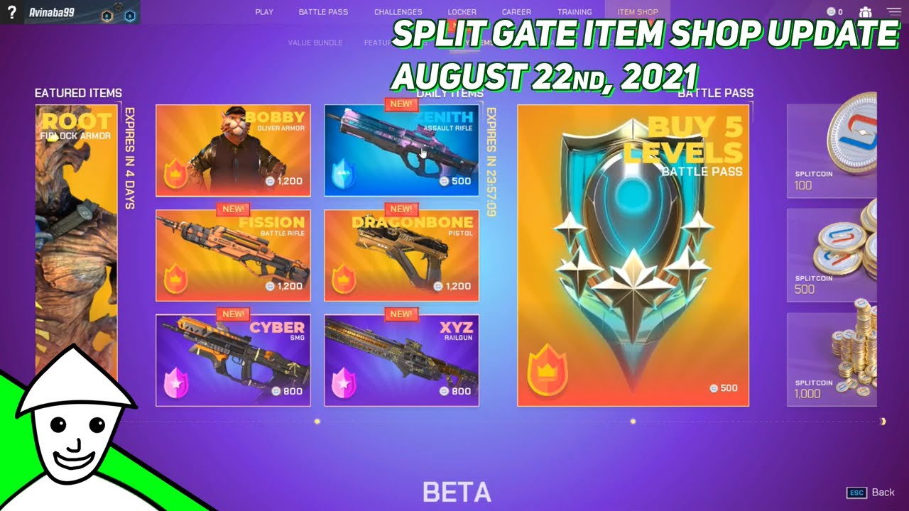 Splitgate Item Shop *NEW* Bobby Oliver Armor [August 22nd, 2021] (Daily ...