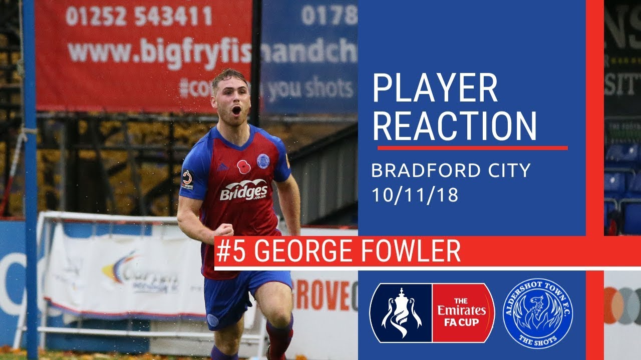 George Fowler Post-Match: Bradford City (H) (FA Cup 1st Round) - YouTube
