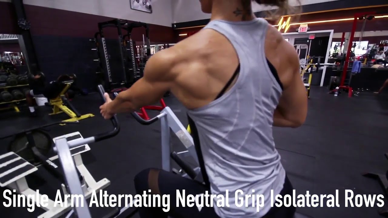 Single Arm Alternating Neutral Grip Isolateral Rows - YouTube