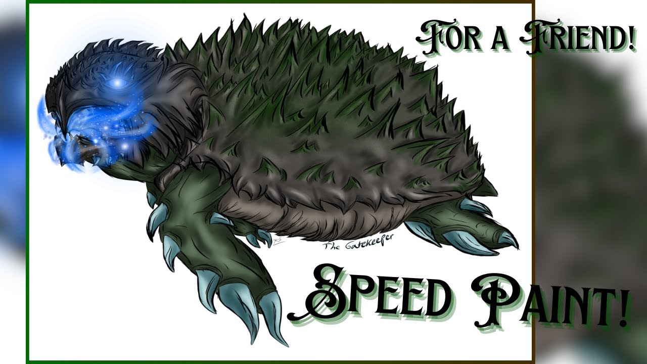 Speedpaint - Drawing a Friend's OC - The Gatekeeper Concept Sketch ...