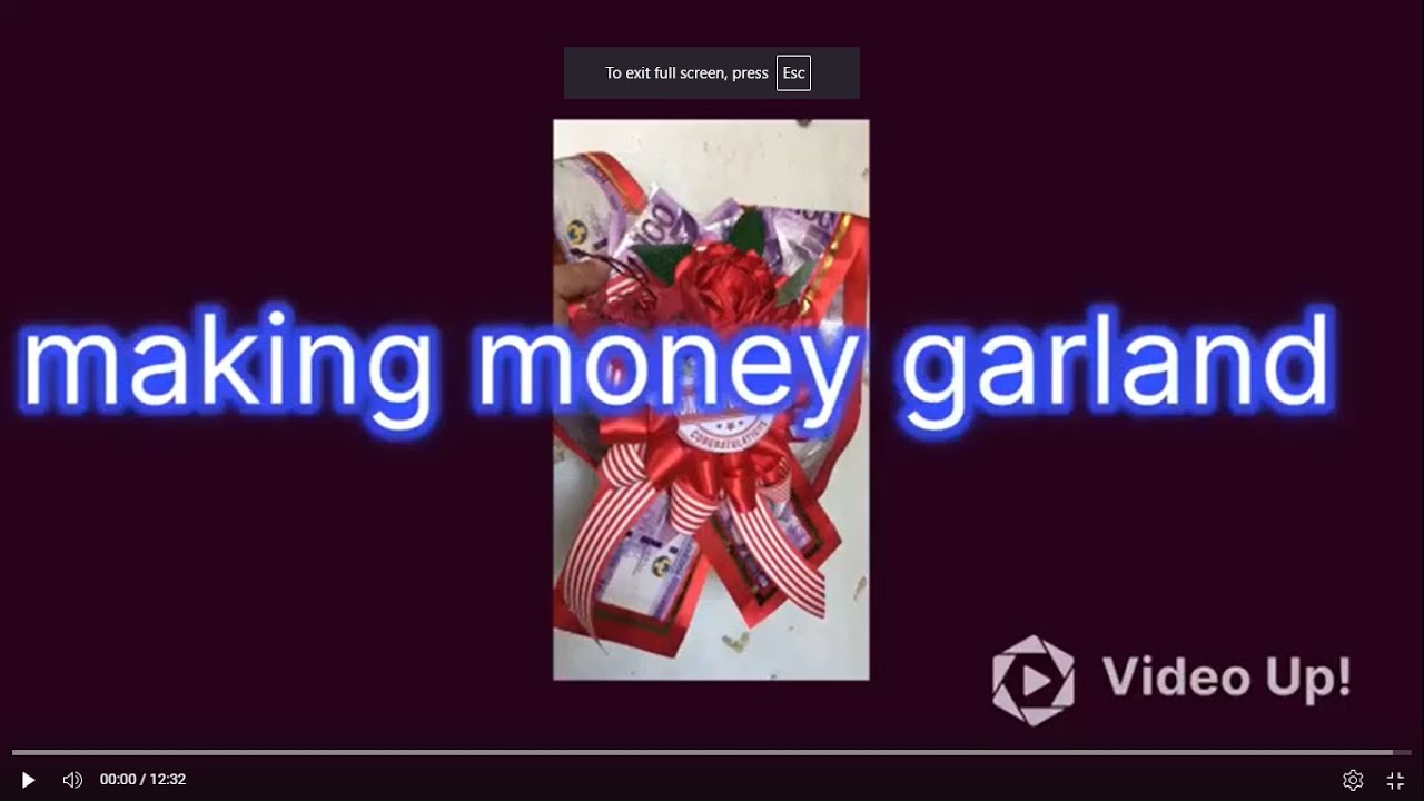 Making Money Garland DIY #moneygarland #youtubeshorts #moneycraft - YouTube