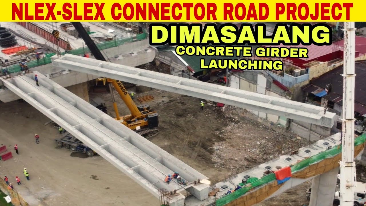 GIRDER LAUNCHING FLYOVER CONSTRUCTION NLEX-SLEX CONNECTOR PROJECT ...