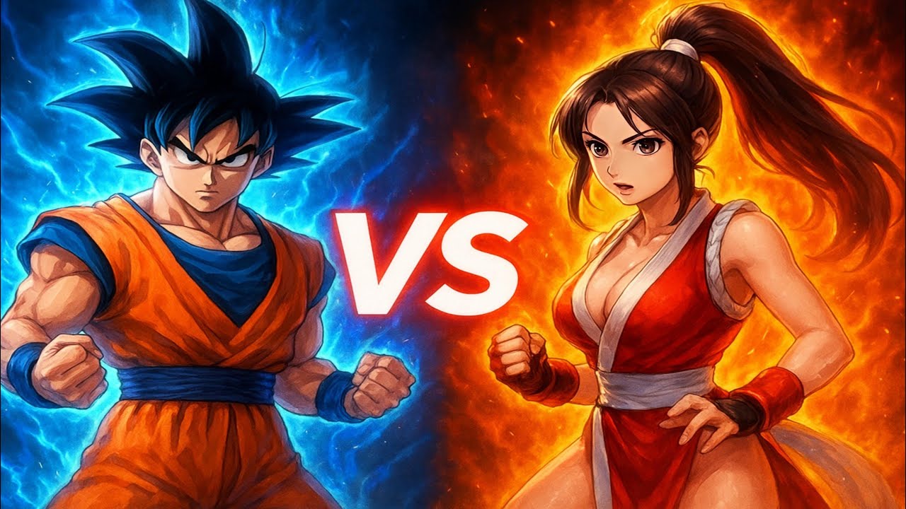 [DBZ vs KOF] Goku vs Mai Shiranui - YouTube