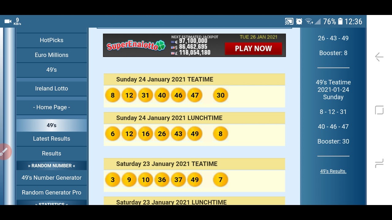 UK 49's Afternoon draw predictions (Mon,25 Jan) - YouTube