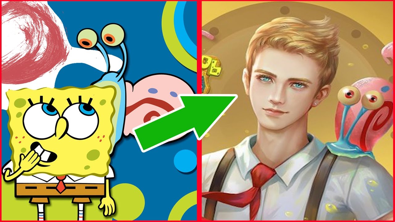 Spongebob Squarepants Human Version All Characters - YouTube