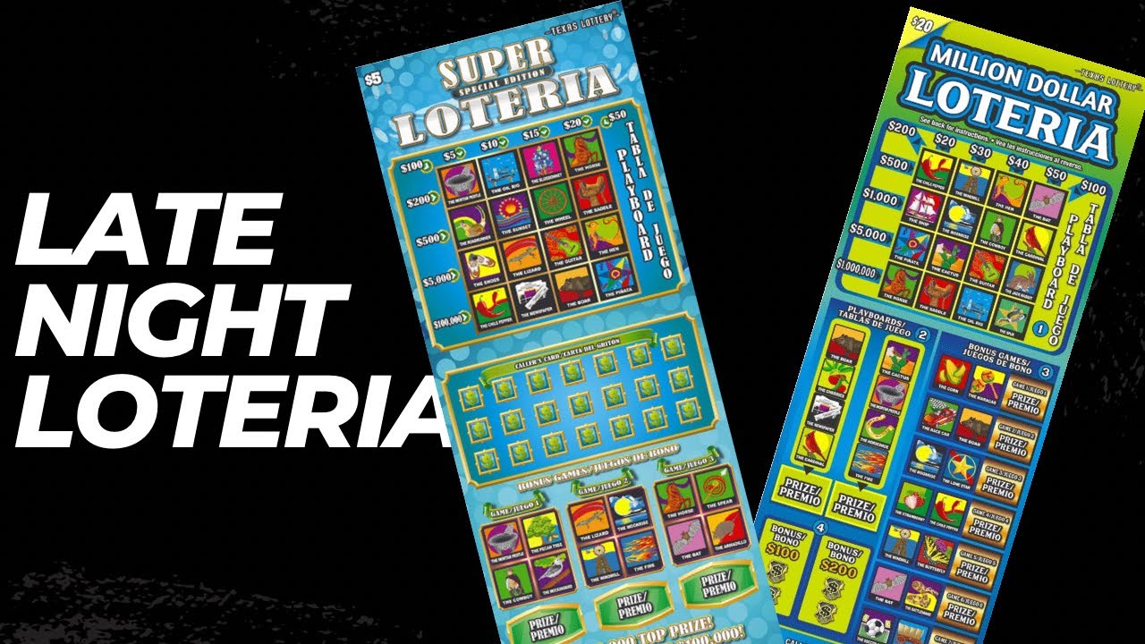 LATE NIGHT MILLION DOLLAR AND SPECIAL EDITION SUPER LOTERIA TEXAS ...