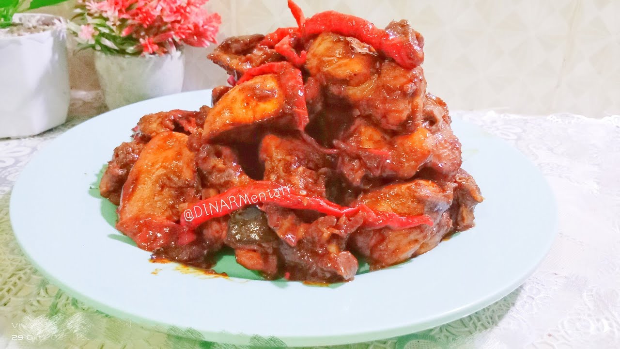 Hanya Pake Bumbu Racik Rendang Ayam Seenak Restoran.. - YouTube