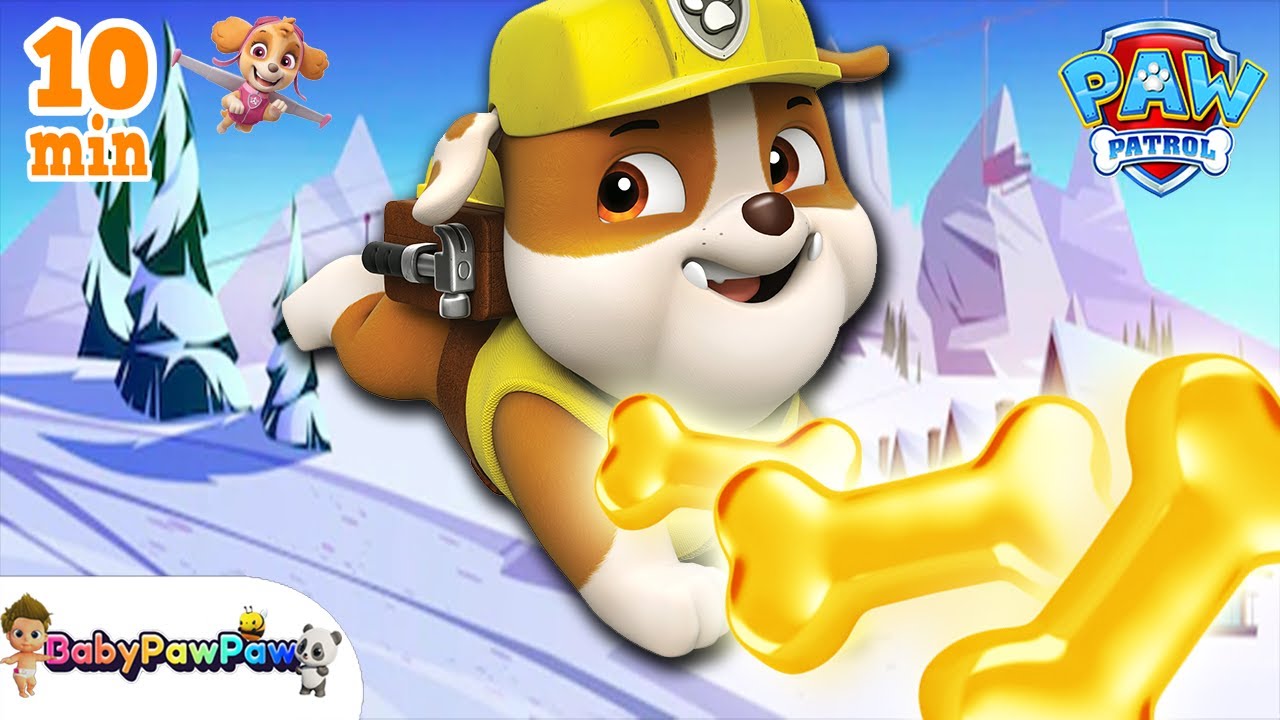 Paw Patrol: Rescue Run! Rubble goes Skiing! Can Rubble save the day ...