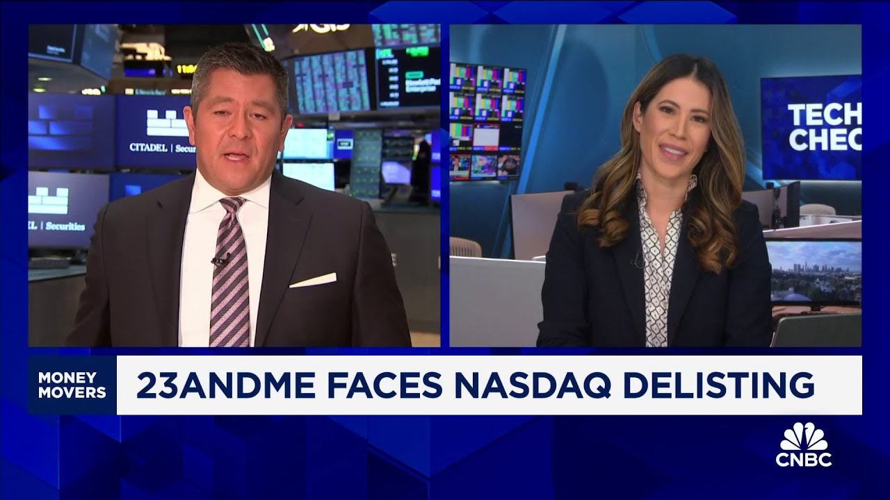 23andMe faces Nasdaq delisting - YouTube