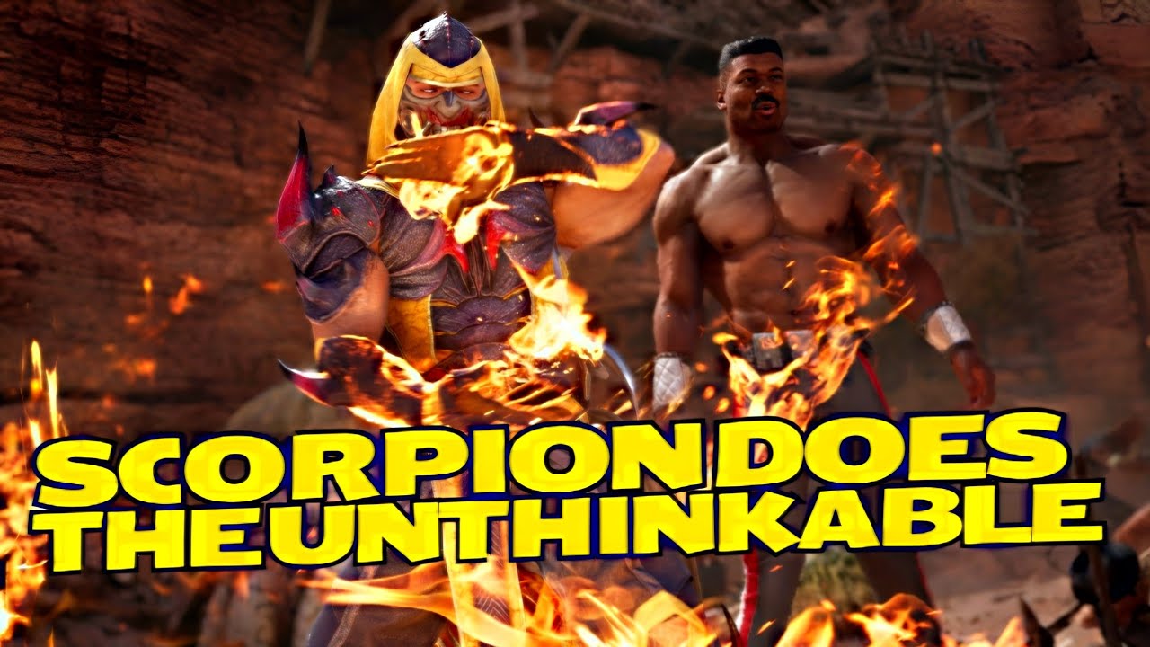 MK1 Epic Moments: Ashrah EXPLODES in front of Scorpion - YouTube