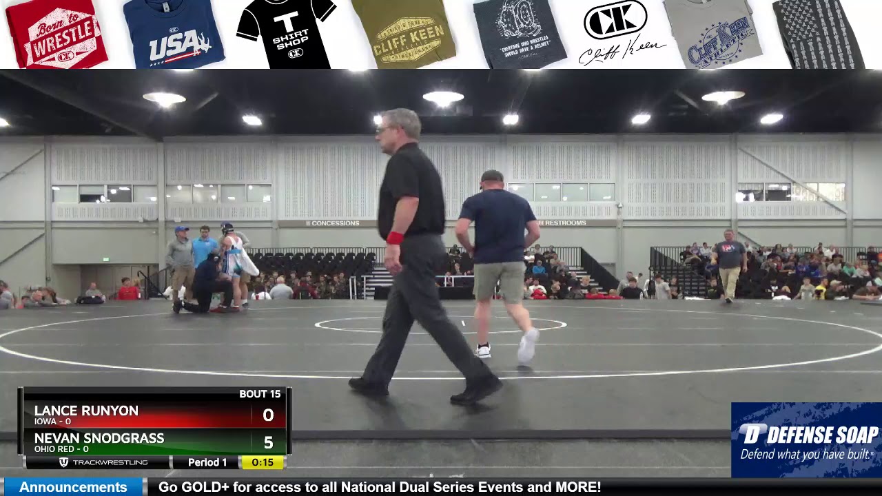 Mat 1 170 Lance Runyon Iowa Vs Nevan Snodgrass Ohio Red - YouTube