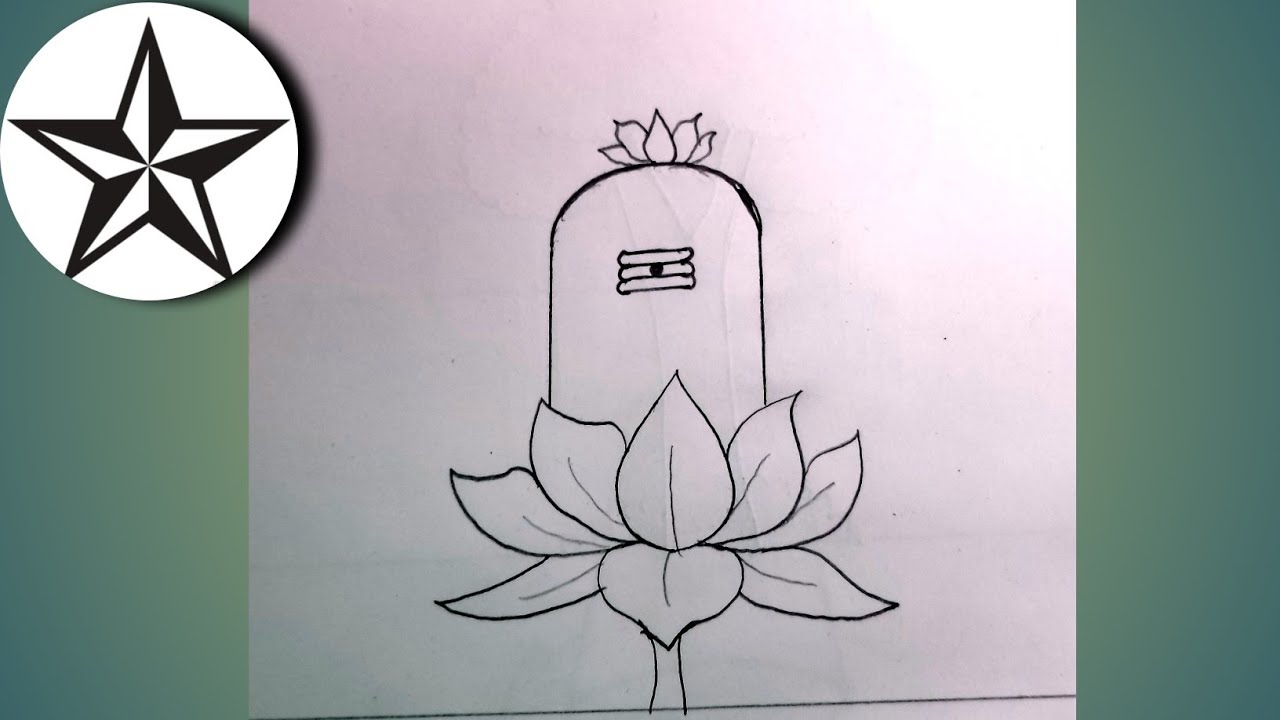 Shivling Sketch Step by Step | Easy Drawing | How To Draw Shivling Of ...