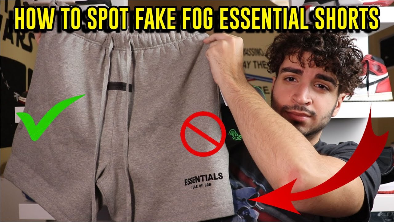 HOW TO SPOT FAKE FEAR OF GOD ESSENTIAL SHORTS | Really Simple! - YouTube