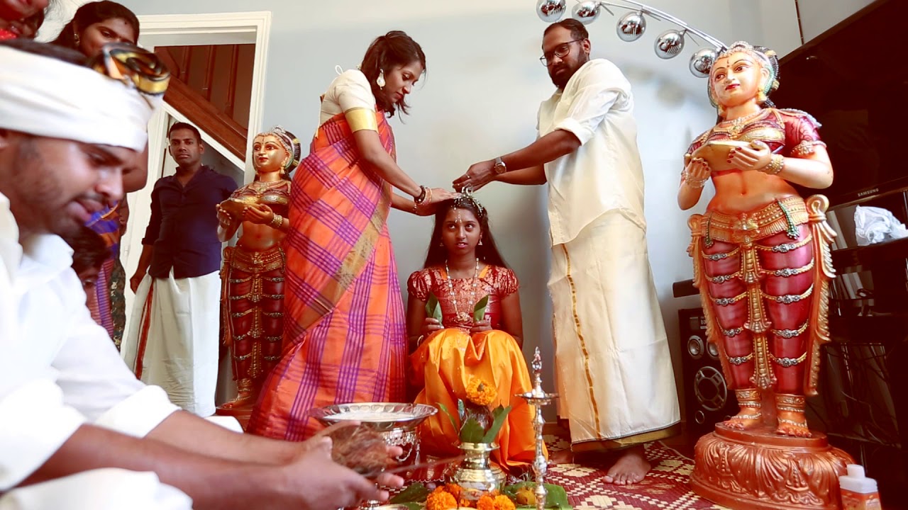 Akshaya and Asmitha water ceremony in Paris - YouTube