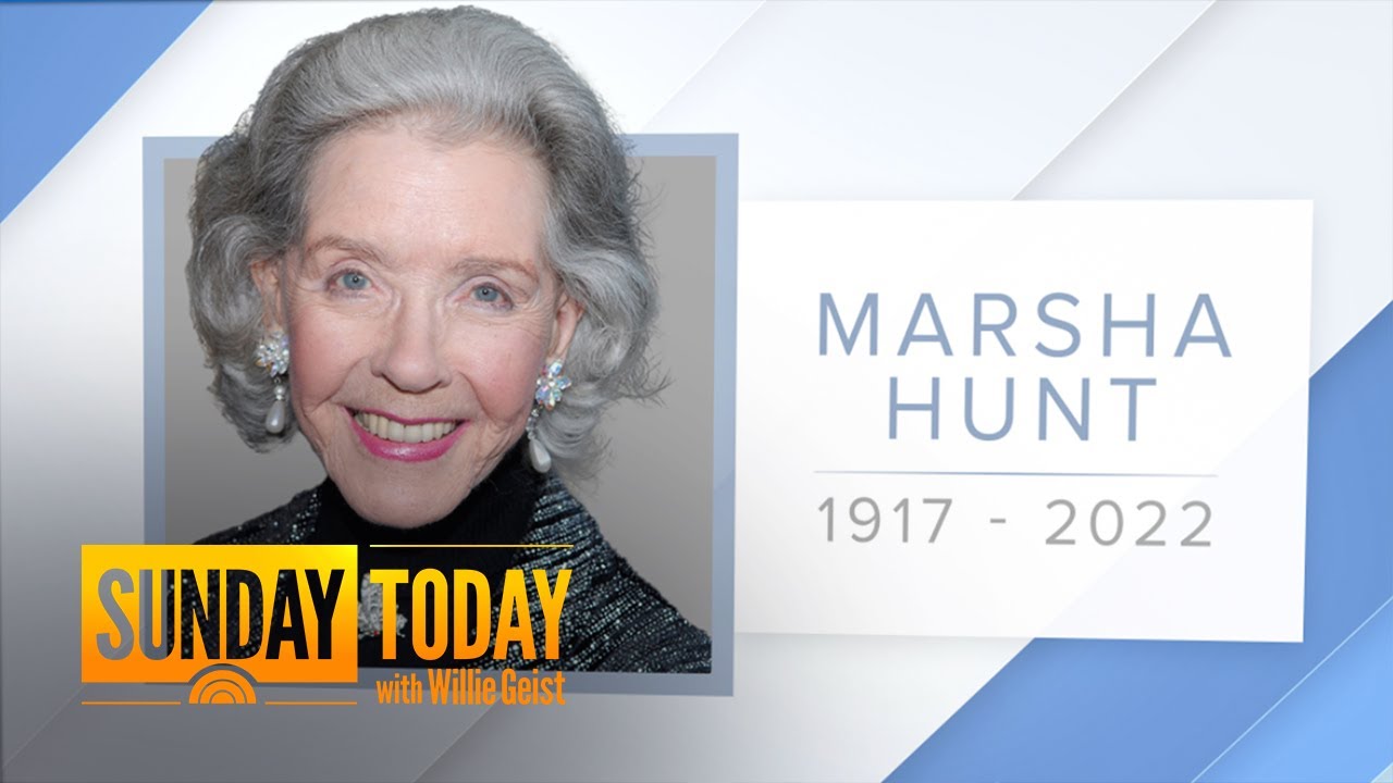 Marsha Hunt, Hollywood Actress Turned Activist, Dies At 104 - YouTube