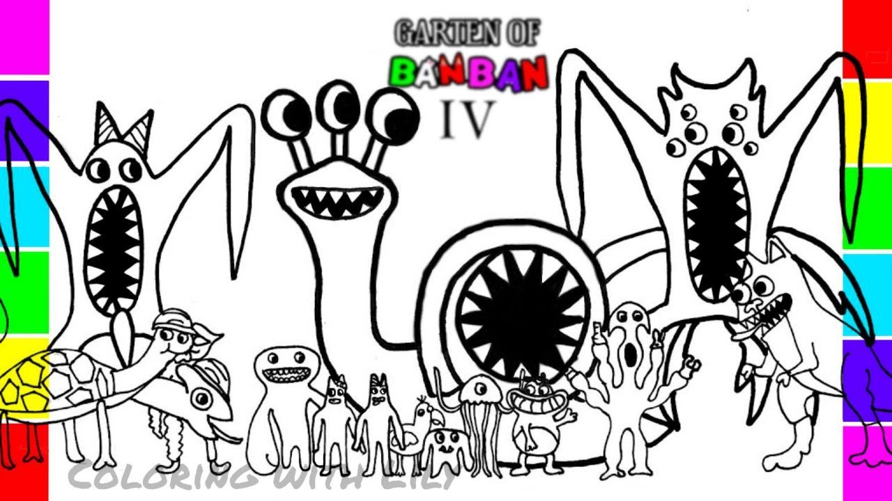 How to Color All New Monsters Garten of Banban chapter 5 New Coloring ...