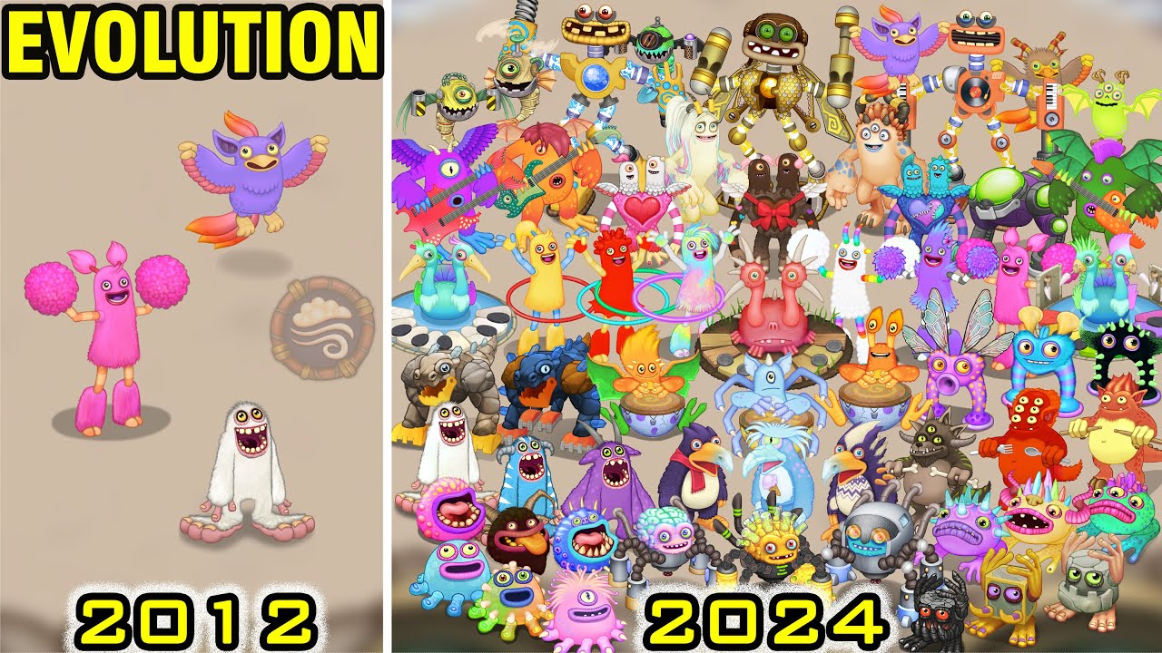 Air Island Evolution & Full Songs (All Common, Rare, Epic) | My Singing ...
