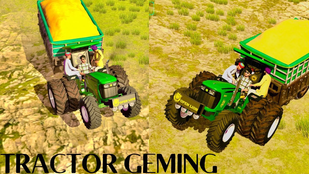 tractor game 3d // new tractor games // cartoonscar // cartoon // jcb ...