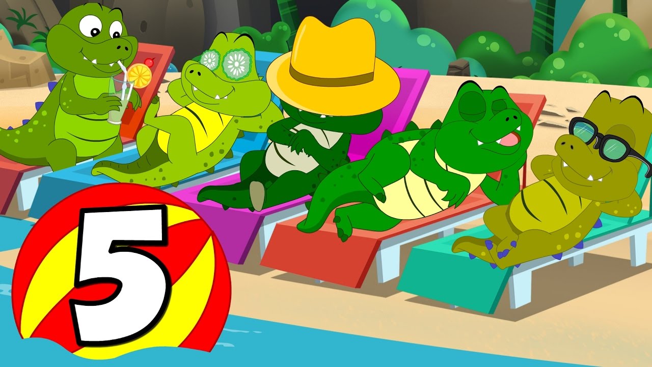 Five Crocodile Went Swimming One Day | children rhymes kids tv - YouTube