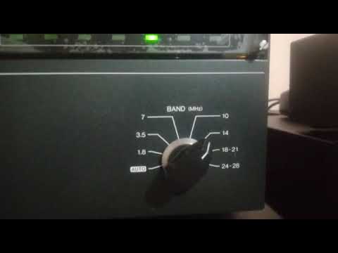 #01# dimostrazione funzionamento accordatore automatico HF ICOM AT-500 ...