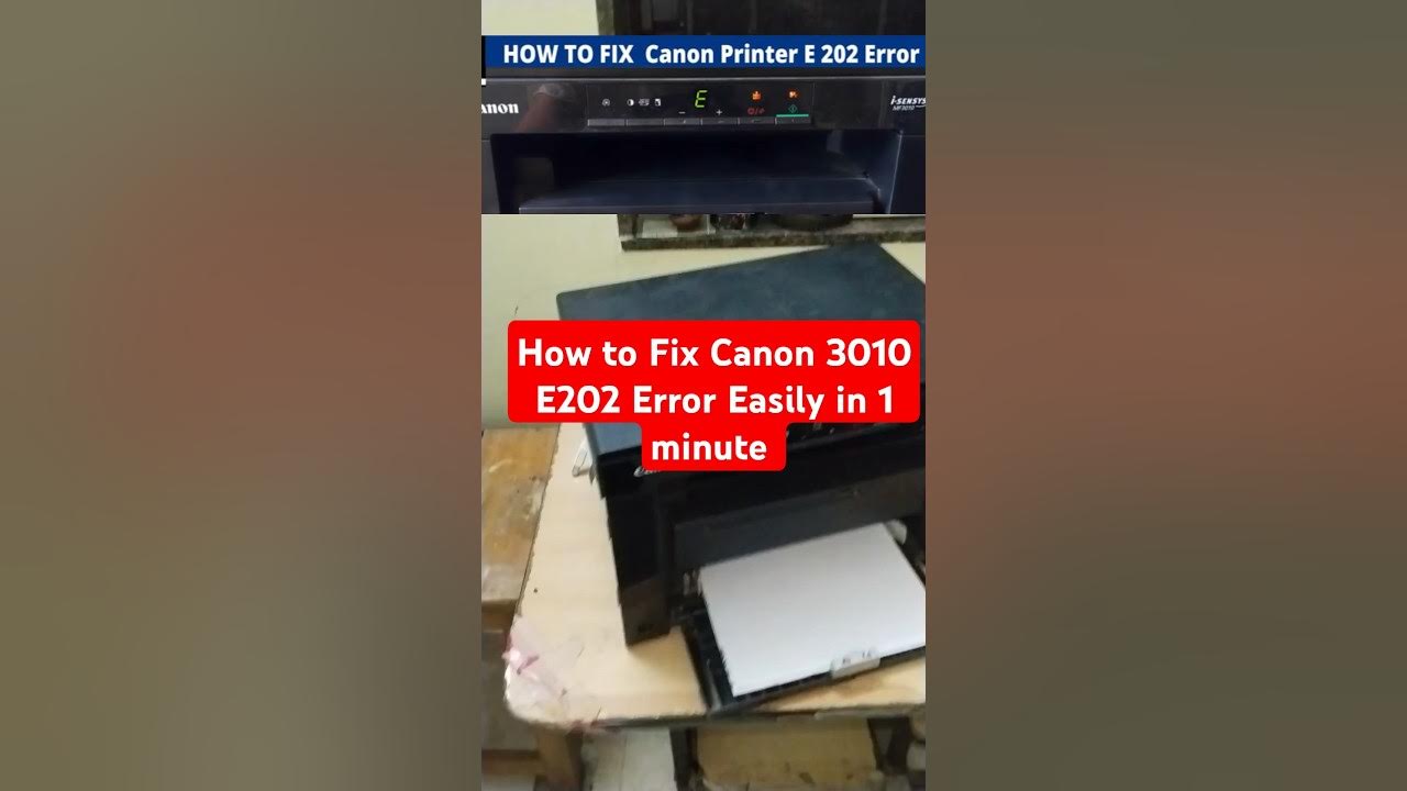 How to fix canon mf 3010 E202 error easily on 1 minute #canon#canon3010#canonmf3010#canonproblem ...