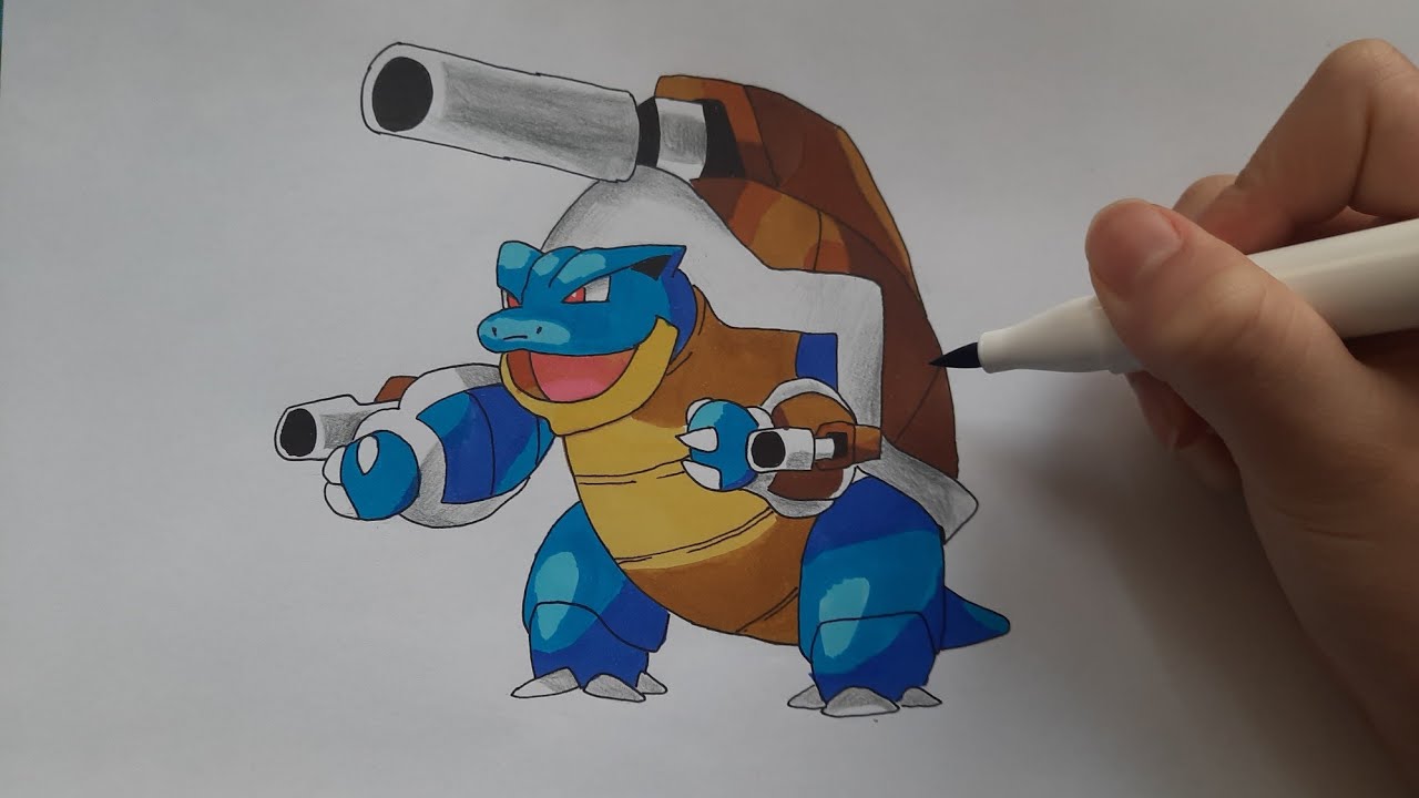 Wie zeichnet man Mega Turtok? | Pokemon Tutorial #002 - YouTube
