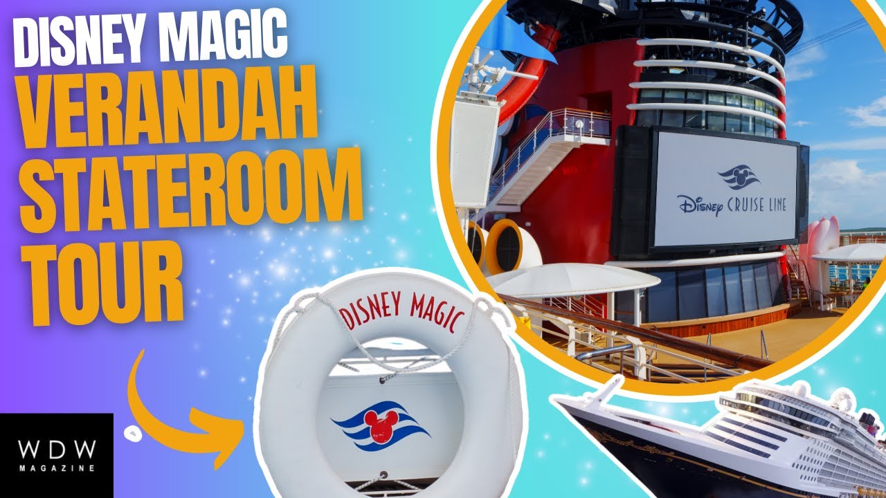 Disney Magic Verandah Stateroom Tour - YouTube