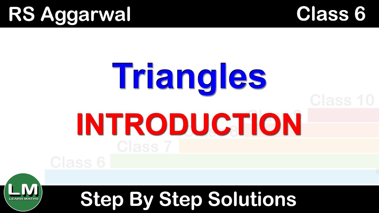 Triangles | Class 6 Exercise 16A Introduction | RS Aggarwal | Learn ...