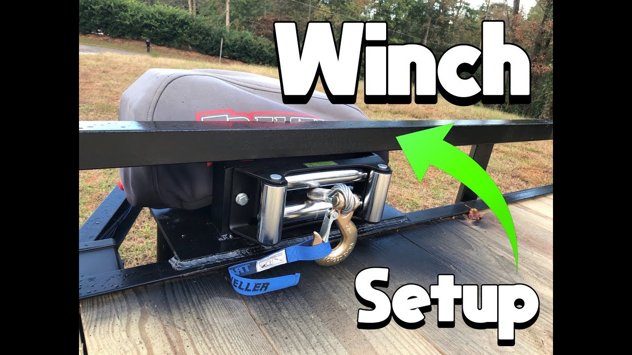Trailer Winch Setup [Welded Plate] - YouTube