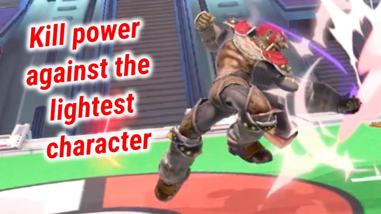 Kill power against the lightest character - YouTube