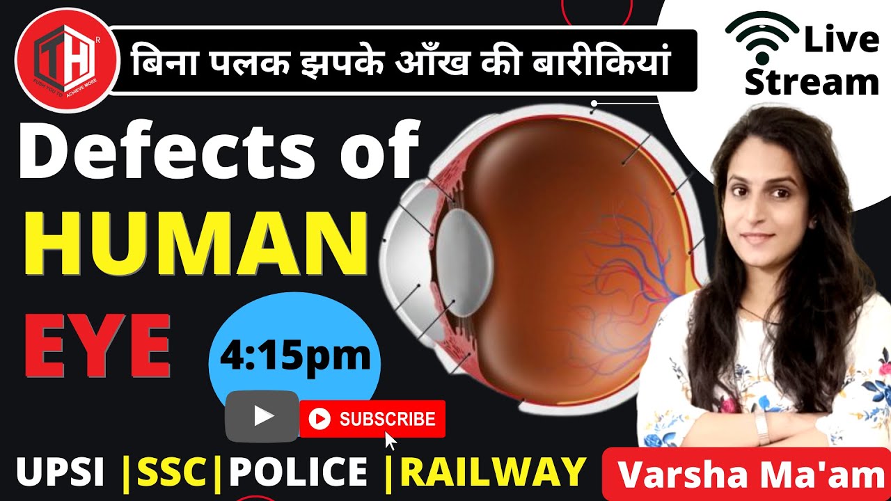 🔴Defects of Human Eye | Most Important | By Varsha Ma'am | Topperz Hub - YouTube