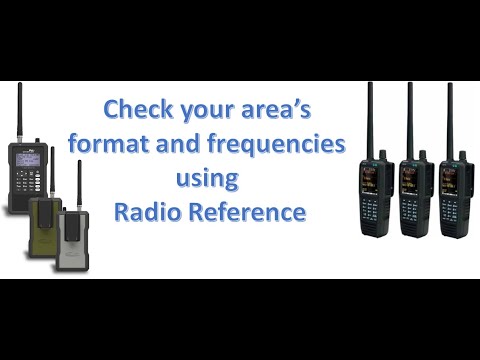 How to check frequencies and format using Radio Reference - YouTube