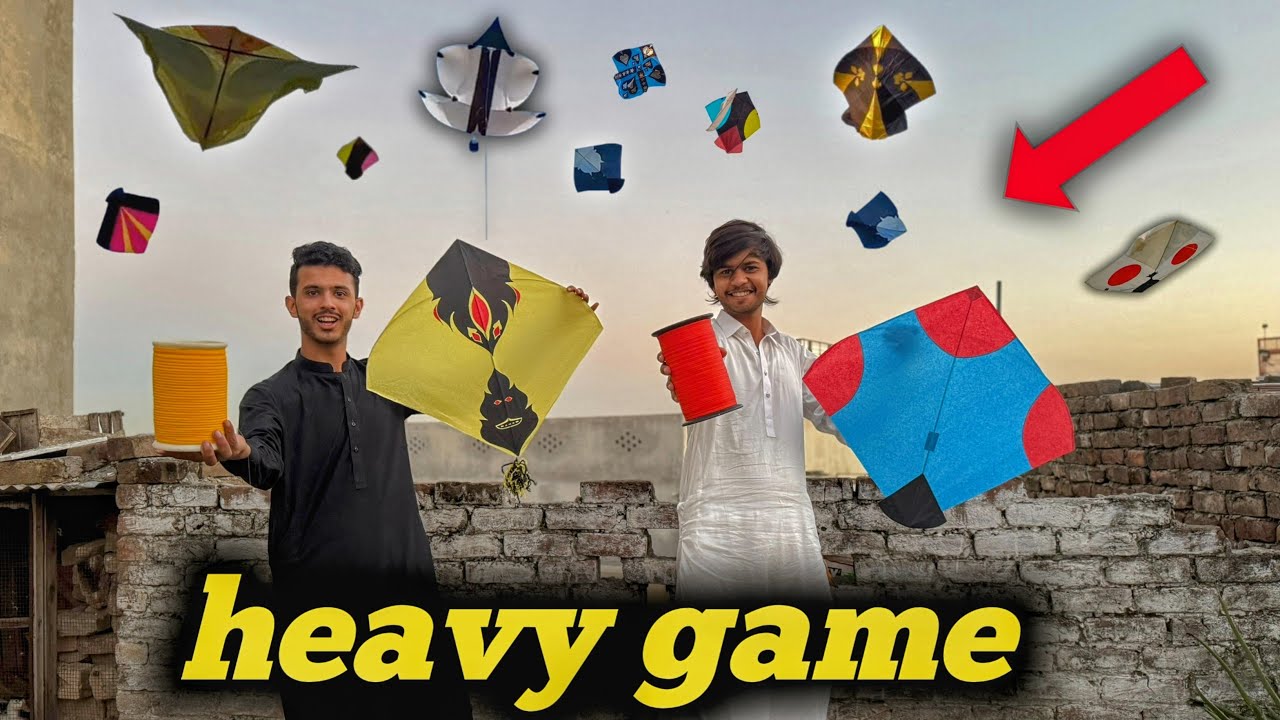 Heavy Game with **Talal Noor** 😱 || kite flying with team 😍 | @talal ...